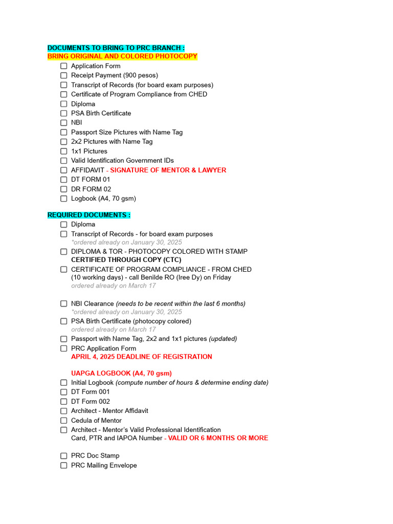Ale Checklist | PDF