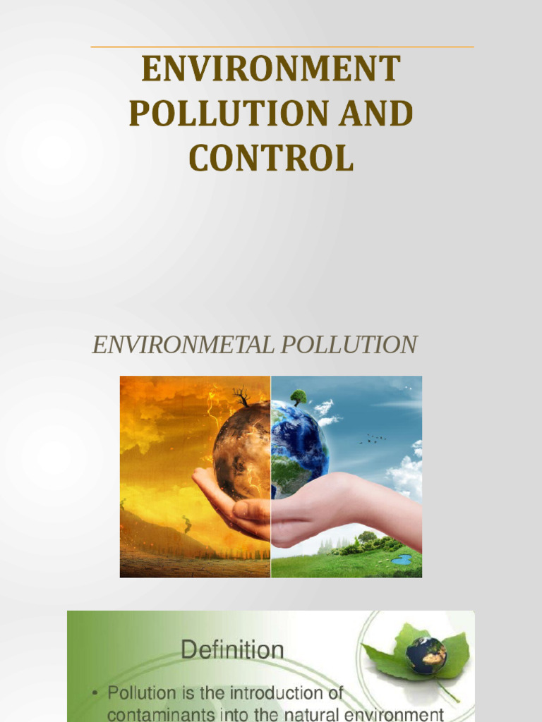 ES Unit 4 Environmental Pollution Part 1 | PDF | Atmosphere Of Earth ...