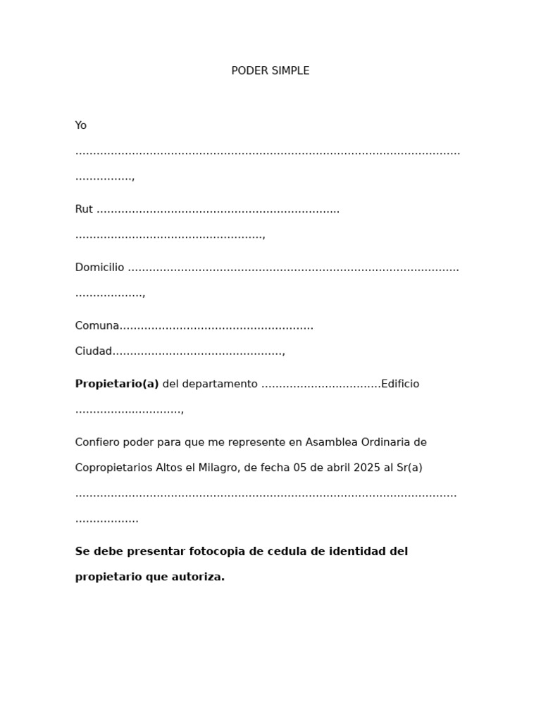 Poder Simple | PDF