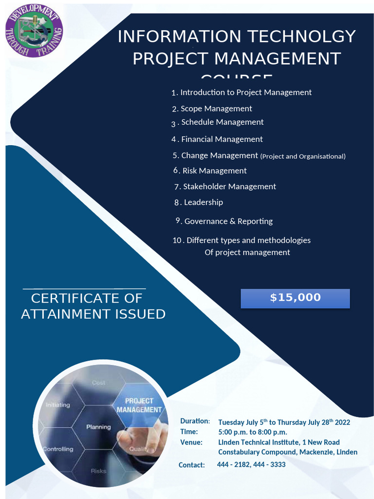 Project Management Flyer 2019 | PDF