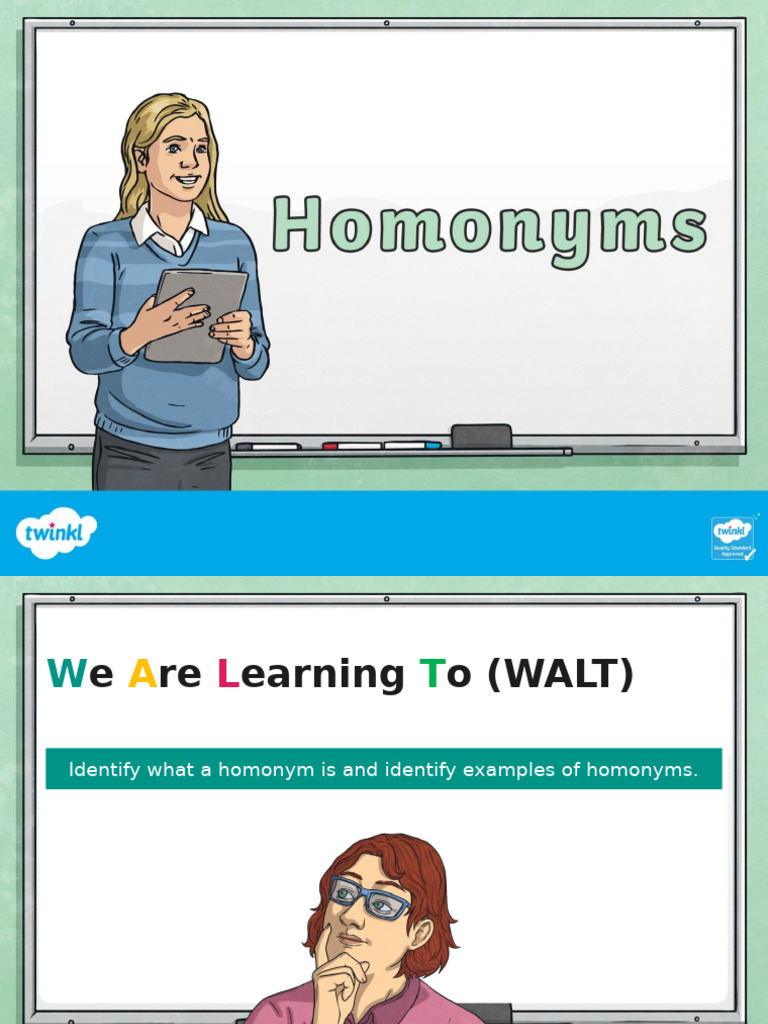 Roi Eng 1672083754 Homonyms Powerpoint - Ver - 1 | PDF