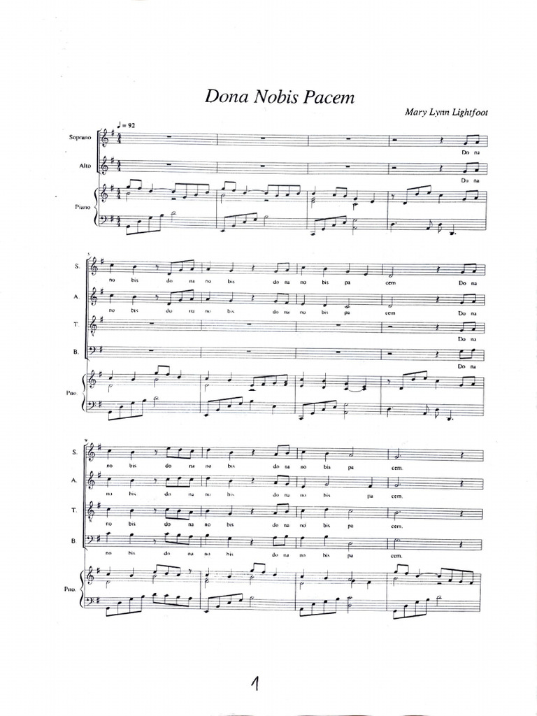Dona Nobis Pacem | PDF