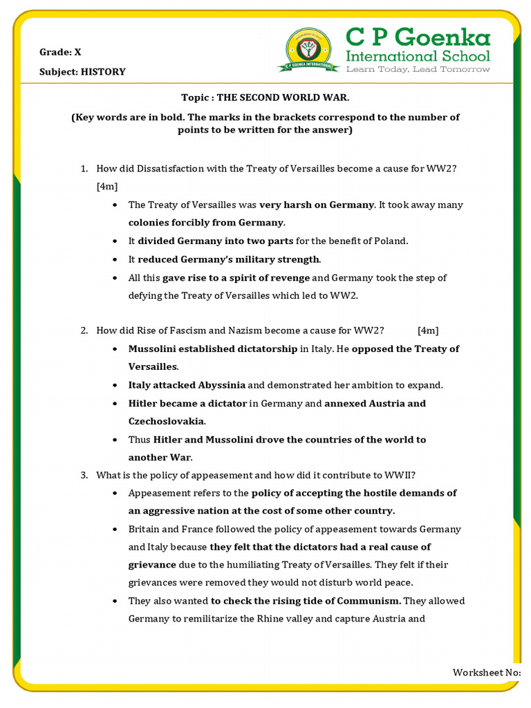 CP Hist g10 c12 of WKSH | PDF | World War II | Eastern Bloc