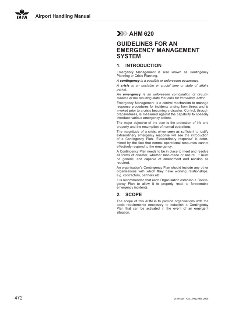 AHM620 Guidelines For An Emergency Management System | PDF | Emergency ...