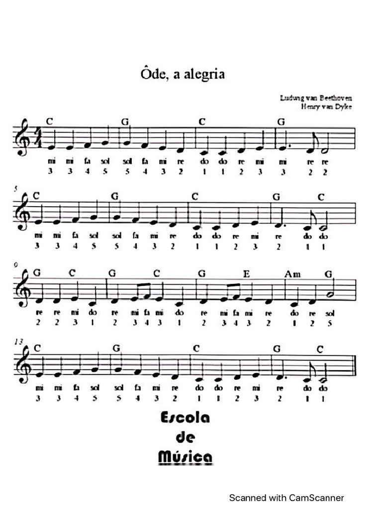Ode A Alegria | PDF