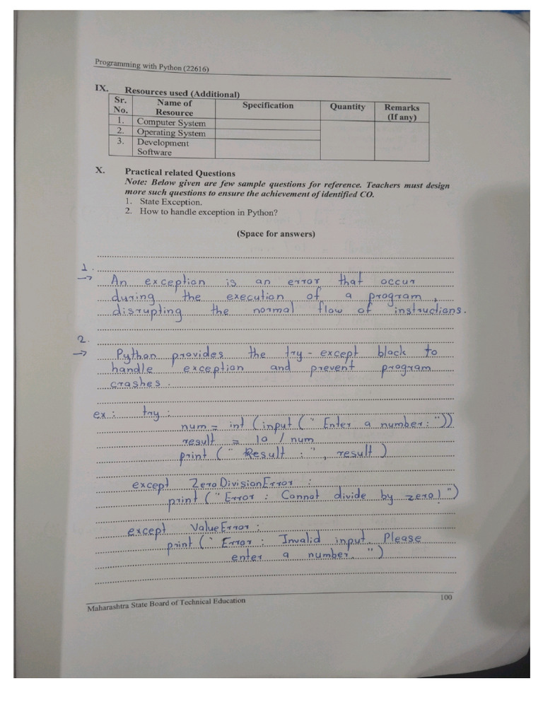 Python Practical 16 Ans................... | PDF