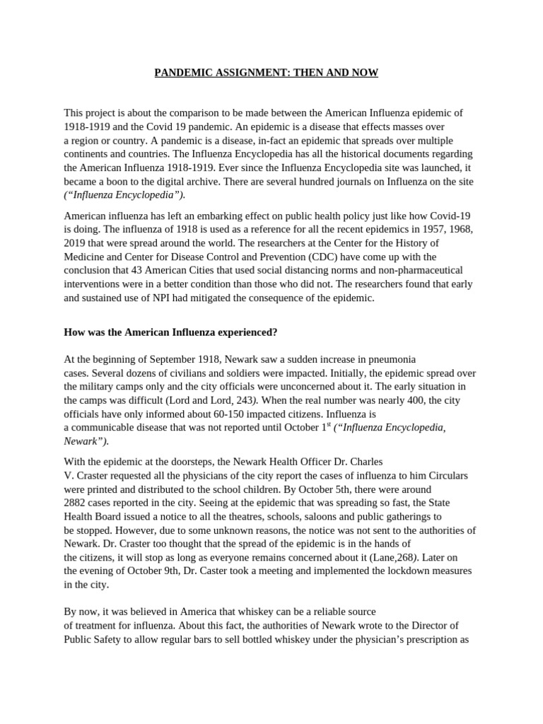 Comparing 1918 Flu and COVID-19 Pandemics | PDF | Influenza | Pandemic