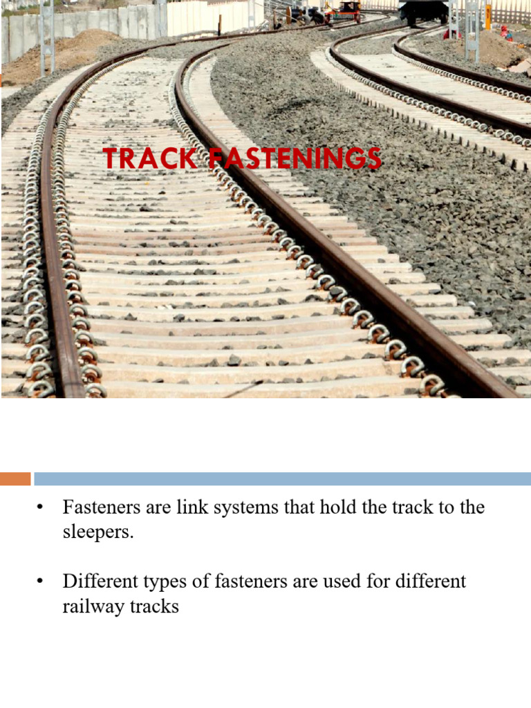 Types of Railway Track Fastenings | PDF | Rail Transport | Rail ...