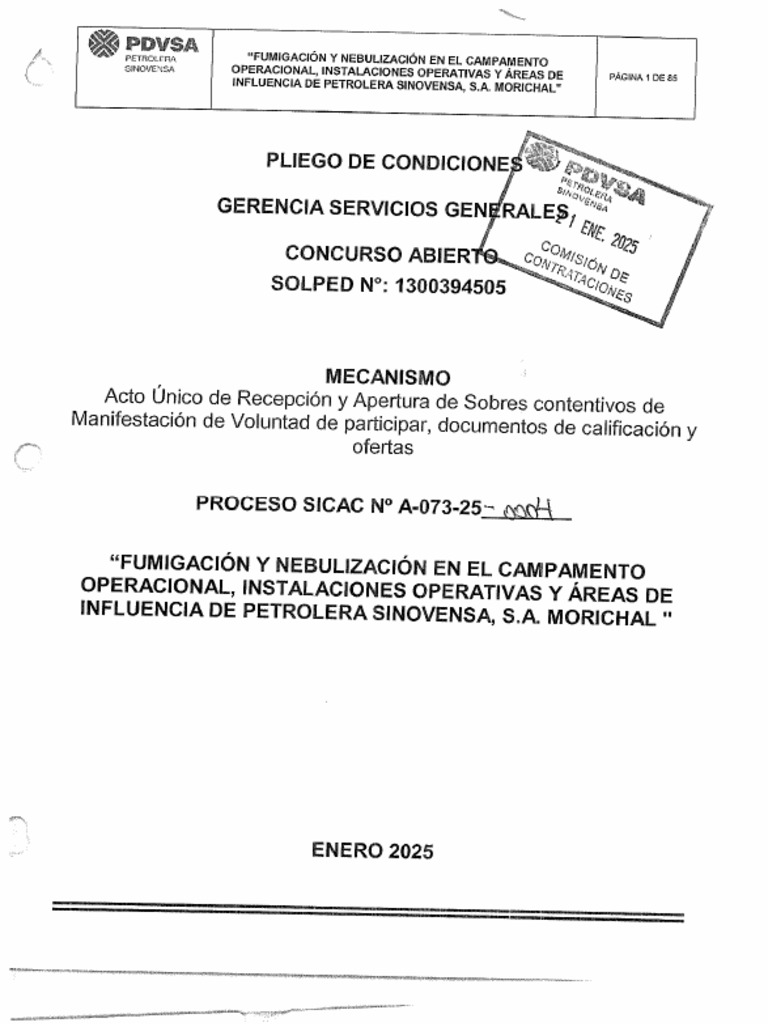 PLIEG NORMAS Y CONTRATO FUMIG A073250004 | PDF