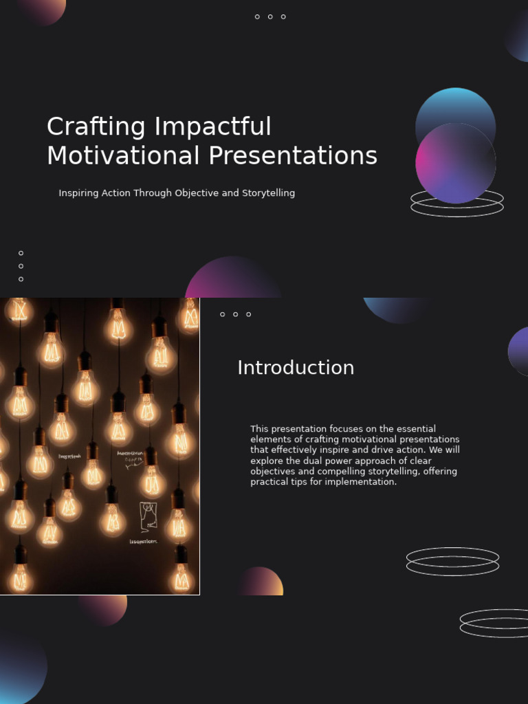 Crafting Impactful Motivational Presentations | PDF | Storytelling ...