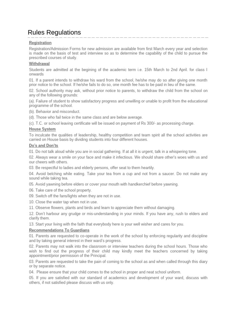 Rules & Regulations Genius | PDF