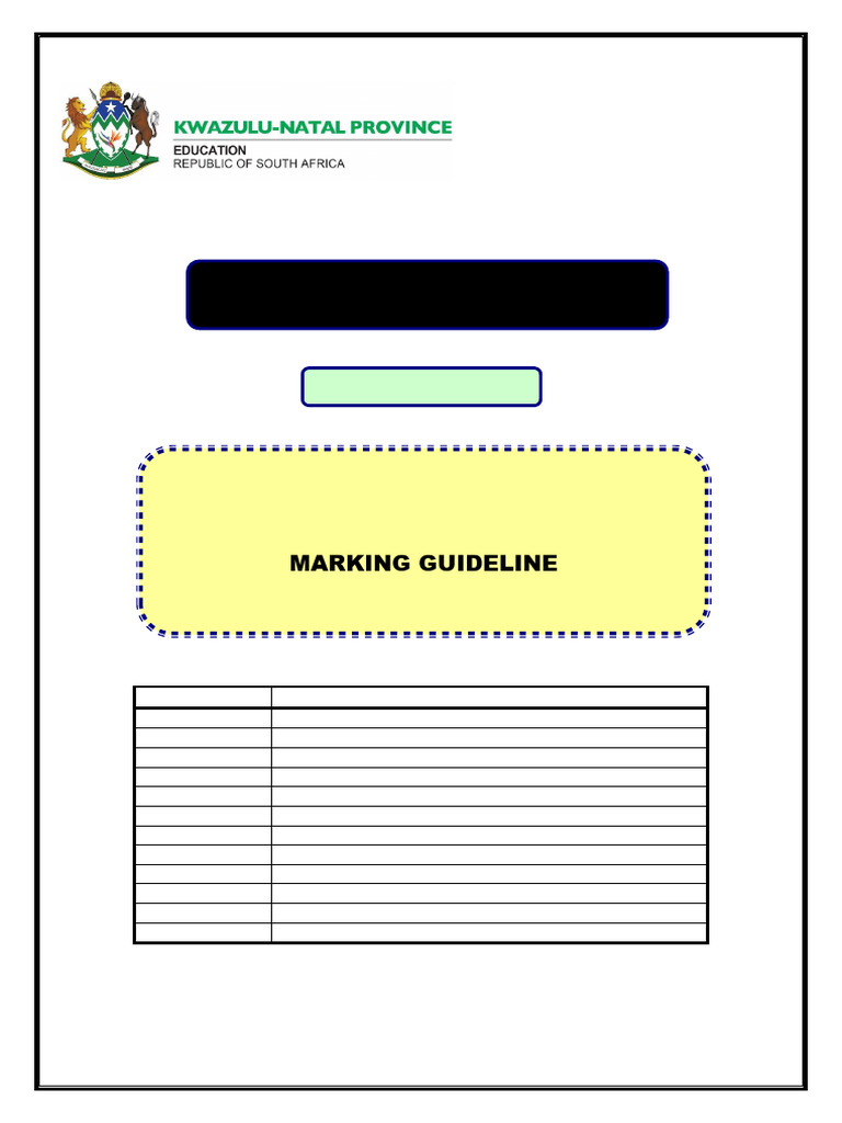 Mathematical Literacy Grade 12 March 2025 Memo | PDF | Accuracy And ...
