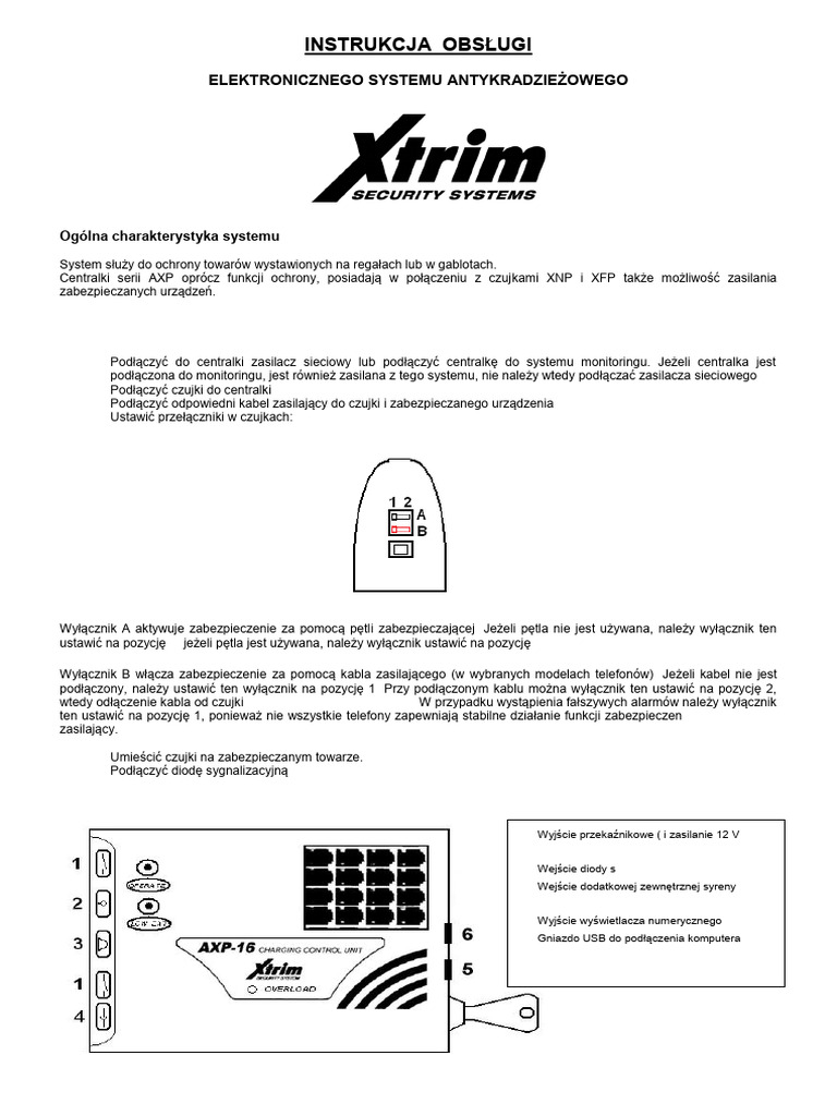 Instrukcja Obså Ugi - Xtrim | PDF