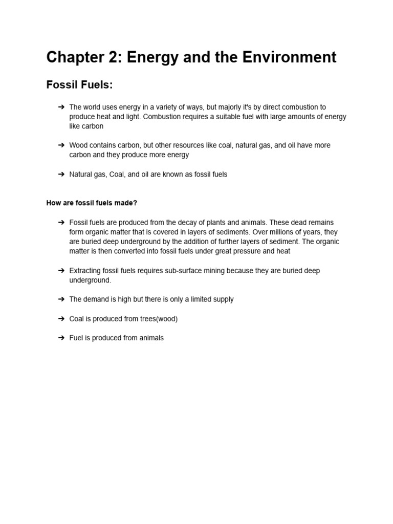 Chapter 2 - Energy and The Environment | PDF | Energy Development ...