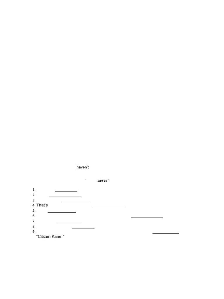 Present Perfect Simple Practice | PDF