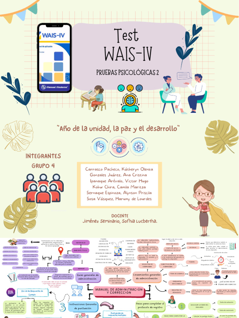 Manual de Administración WAIS-IV | PDF