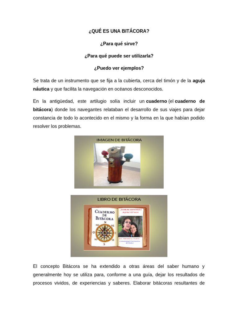 Guía Práctica sobre Bitácoras de Experiencias | PDF