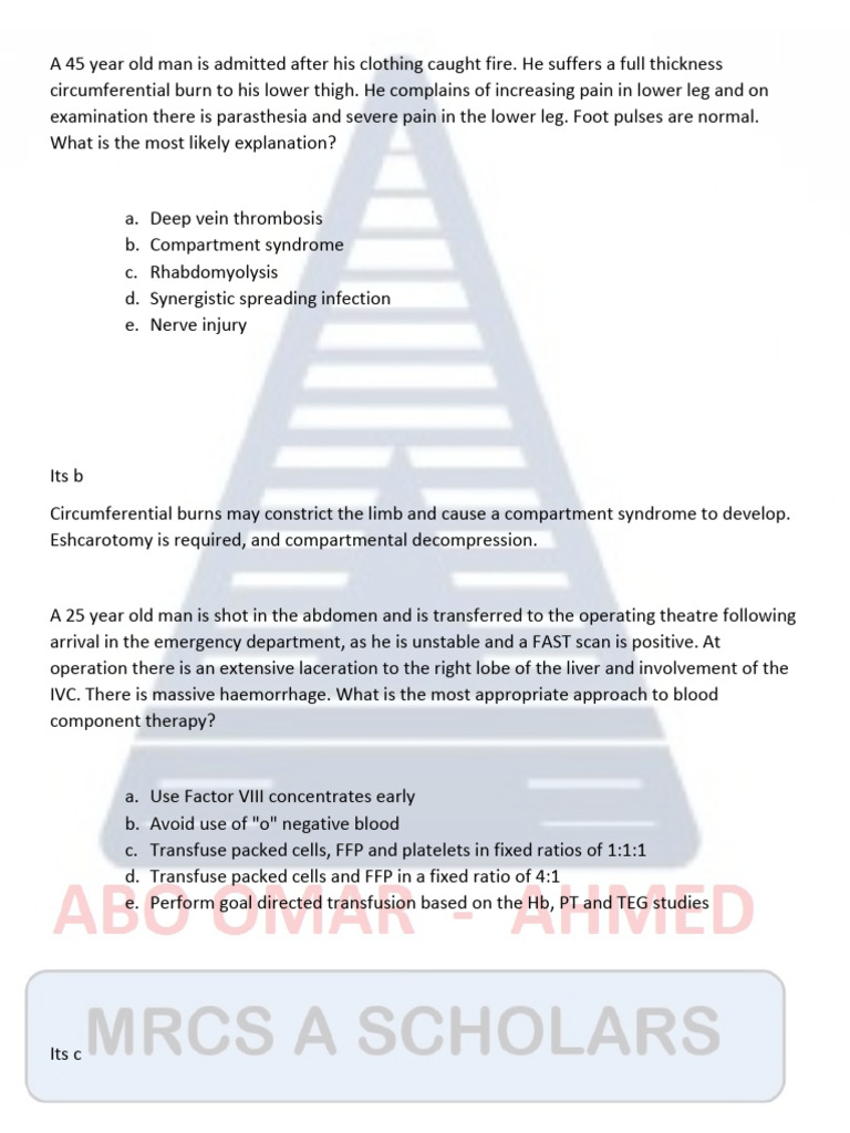 Emrcs Emergency Medicine and Management of Trauma | PDF | Ischemia ...
