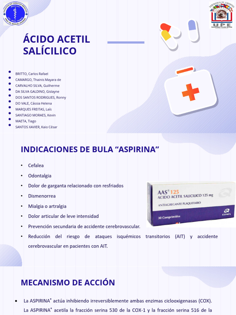 ACIDO ACETIL SALICILICO | PDF | Enfermedad de Alzheimer | Aspirina