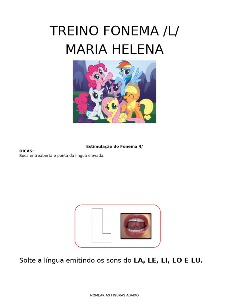 Treino Fonema L | PDF