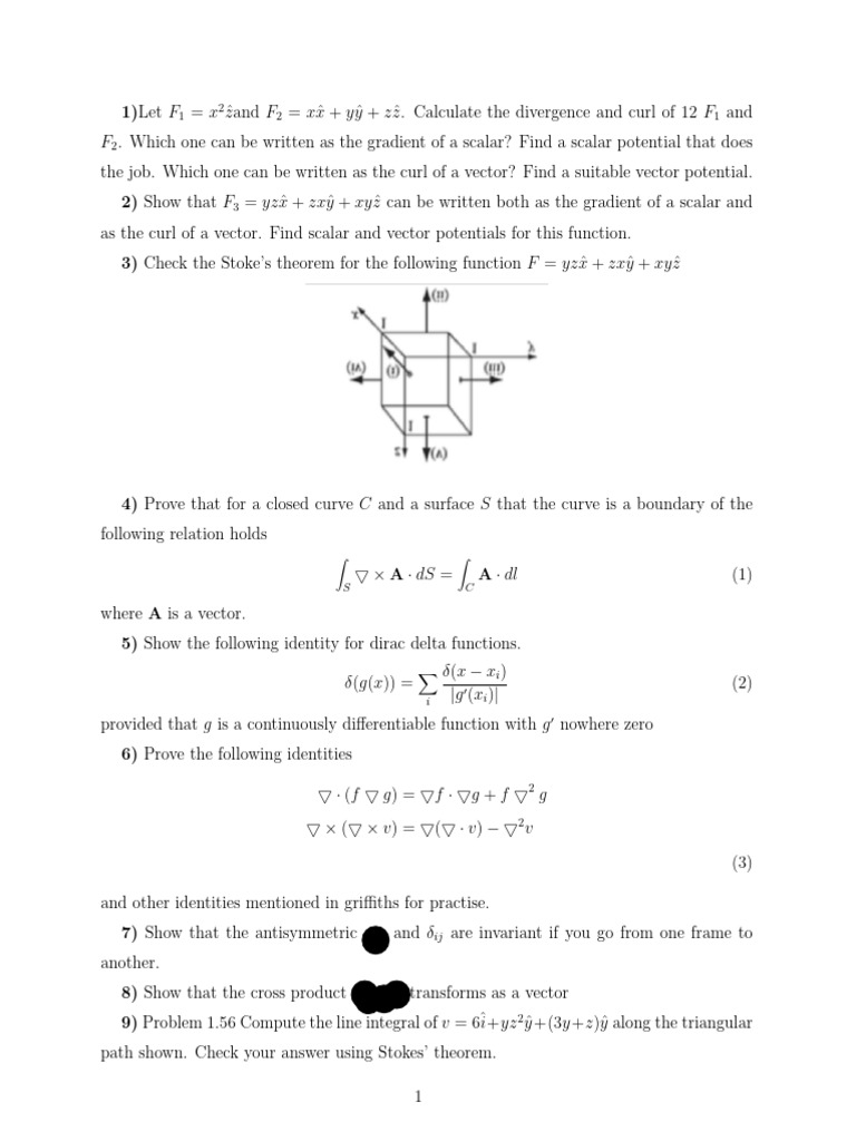 Tutorial 1 ph102 vibhu | PDF | Geometry | Calculus