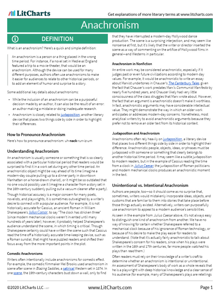 Anachronism | PDF
