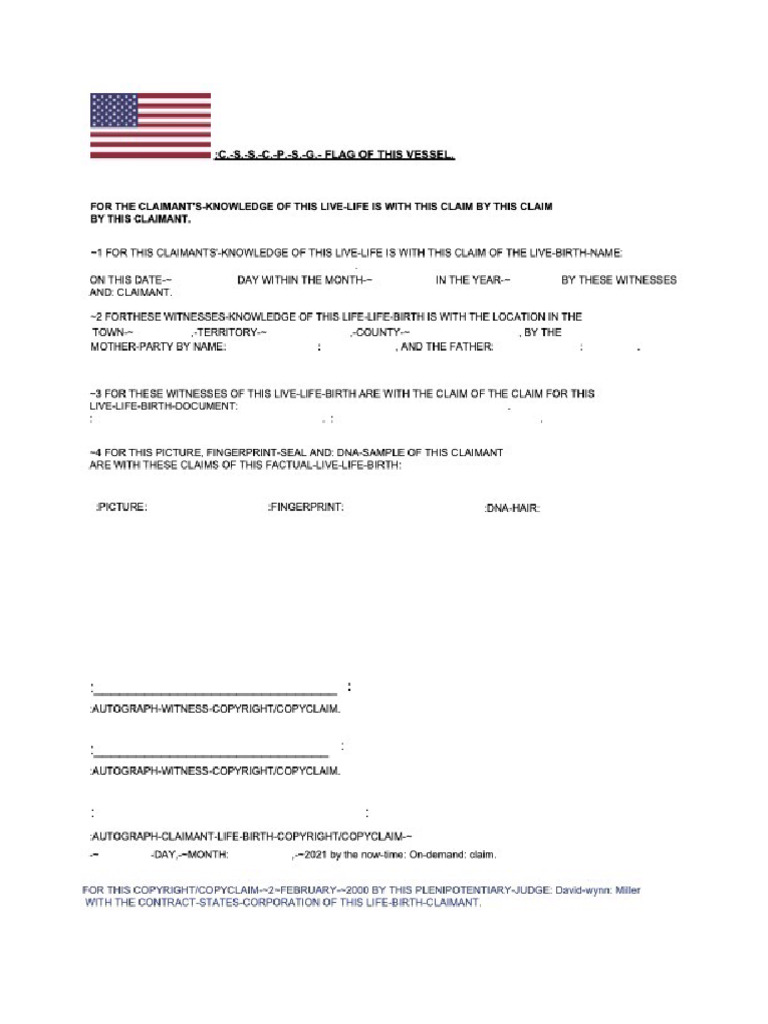 LIVE LIFE CLAIM BLANK TEMPLATE - Jpeg | PDF