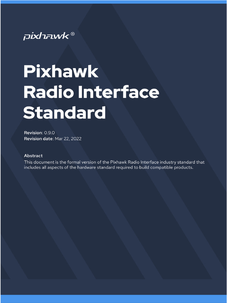 DS-017 Pixhawk Radio Interface Standard | PDF | Usb | Computing