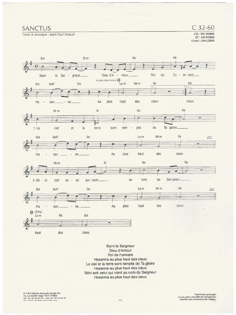 Sanctus - Artaud-1 | PDF