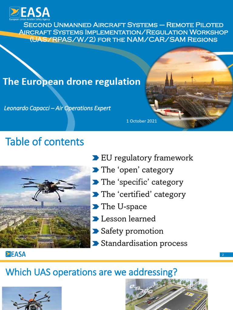 EU-drone-regulation_1Oct2021_EASA | PDF | Unmanned Aerial Vehicle | Aviation