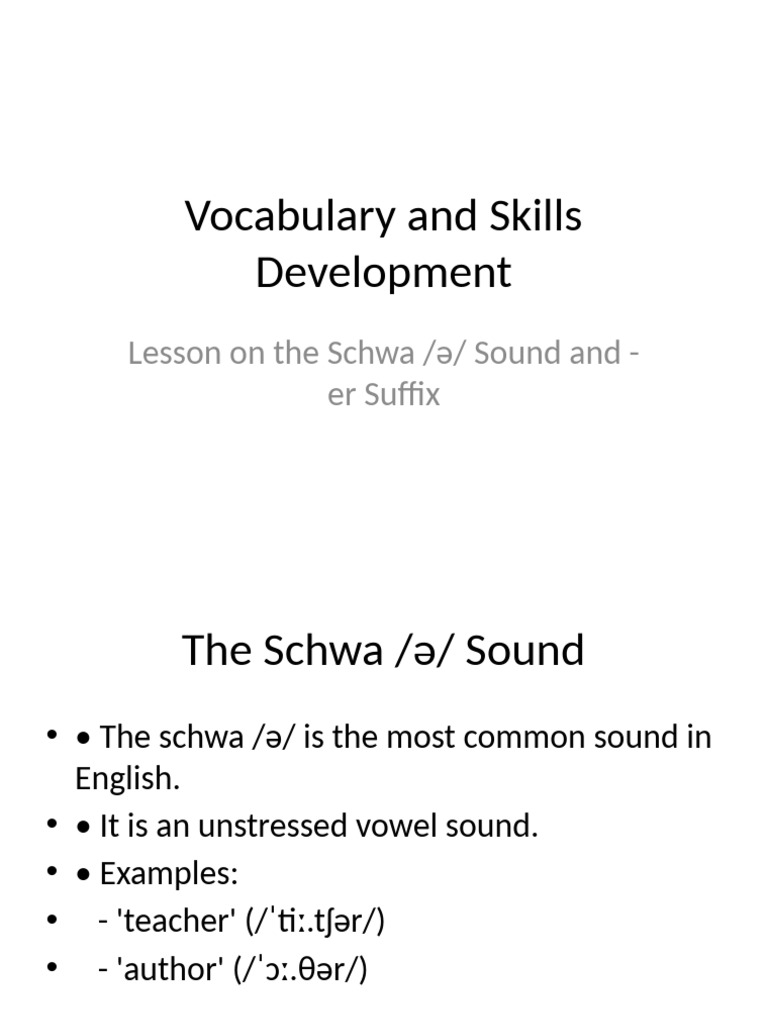 Vocabulary and Skills Development | PDF