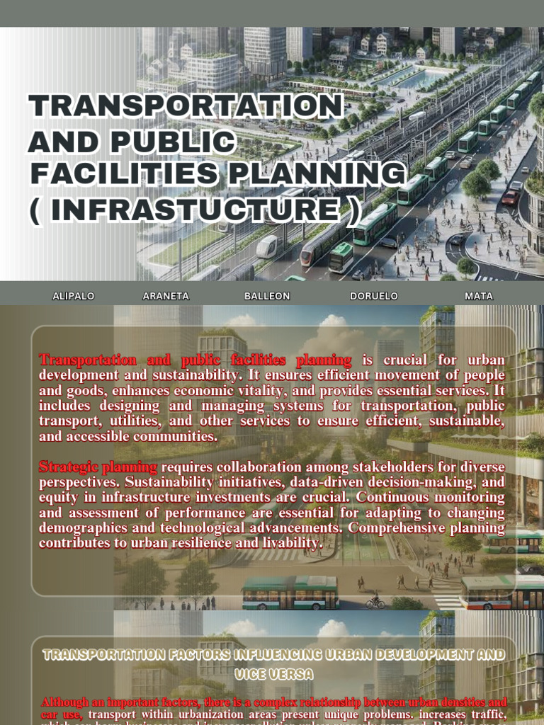 Transportation and Public Facilities Planning | PDF | Transport ...