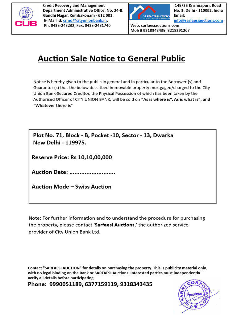 Handbill - Dwarka Property | PDF