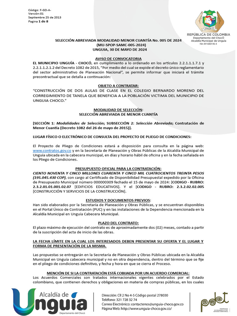 Resolución 005 - 2024 | PDF | Pequeñas y medianas empresas | Business