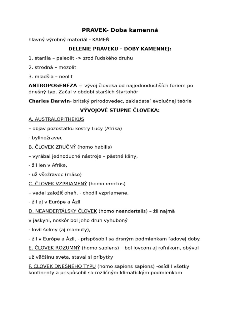 Pravek 2 | PDF