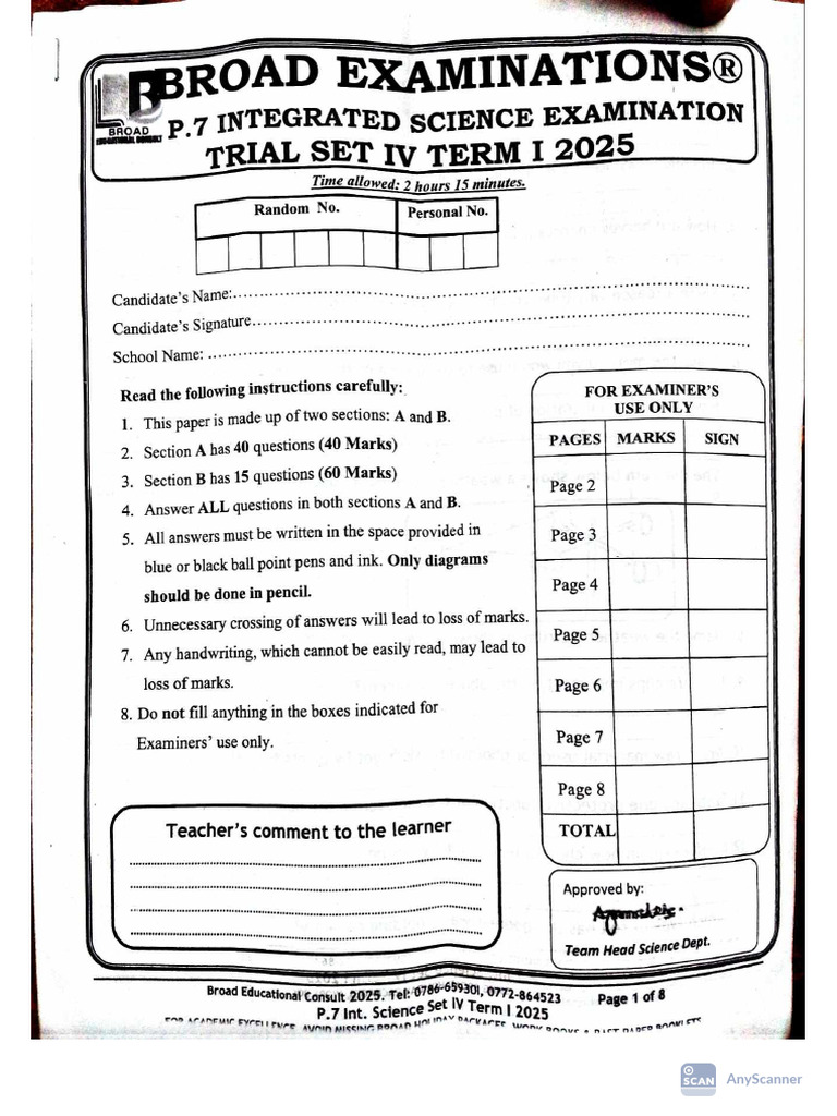 BROAD SCI SET IV | PDF