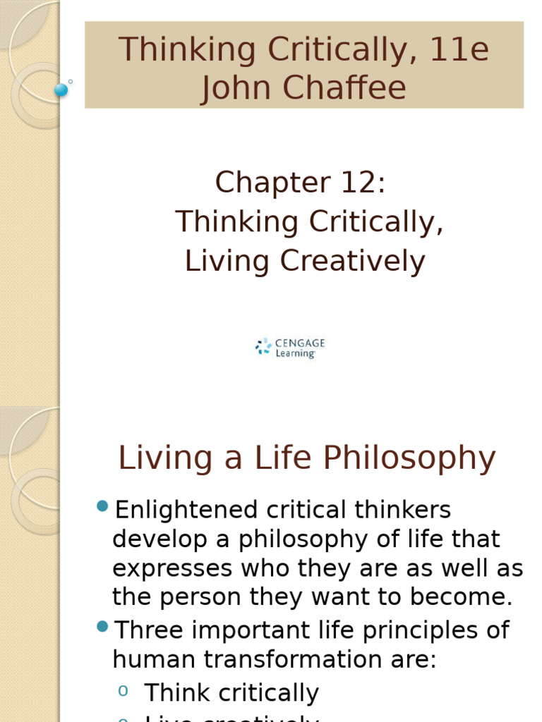 Critical Thinking for Life Choices | PDF
