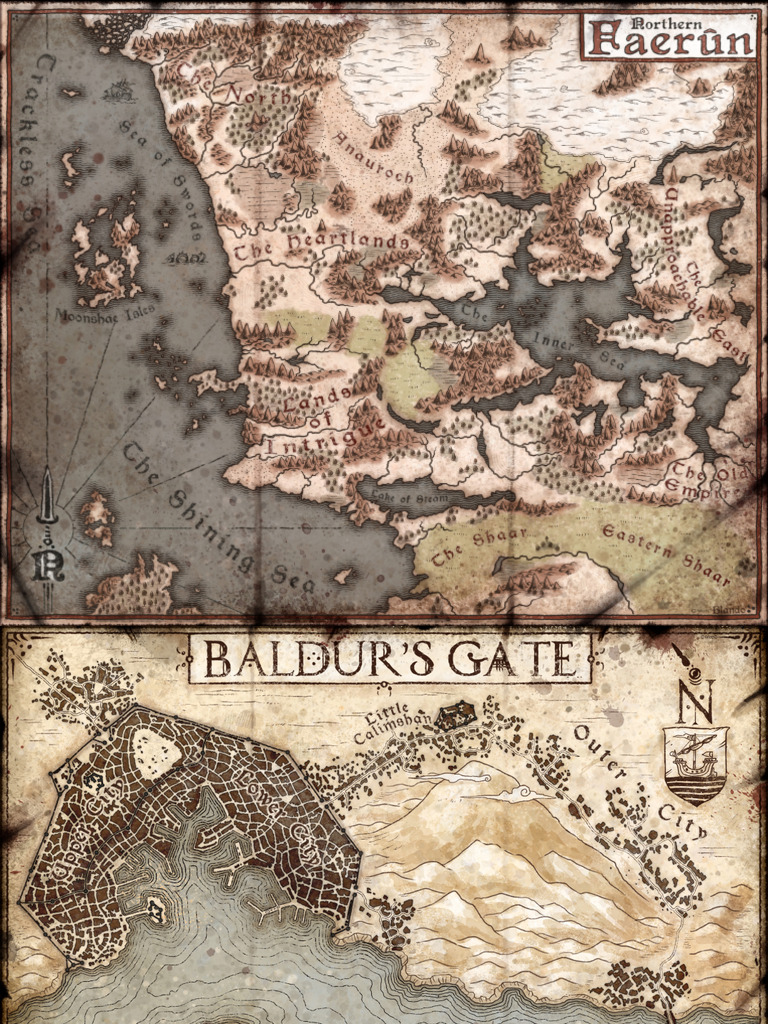 Sword Coast Adventurer's Guide - Maps | PDF