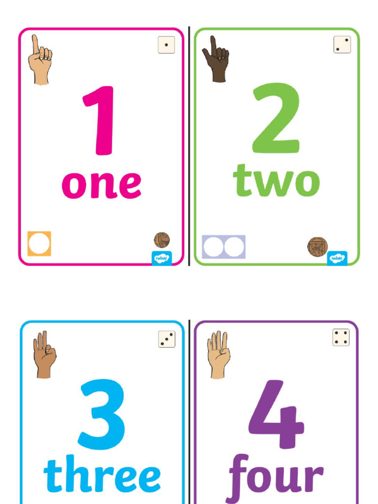 Flashcards 1 To 10 | PDF