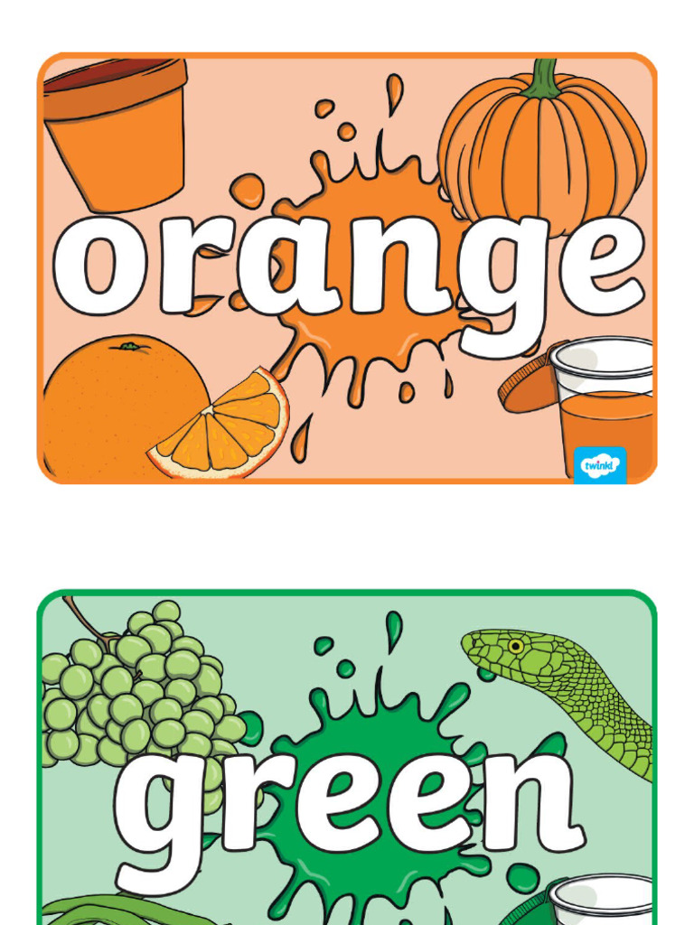 Flashcard Colours | PDF