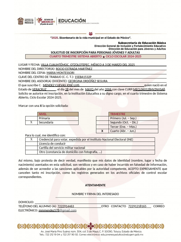 Ficha Jose Luis | PDF