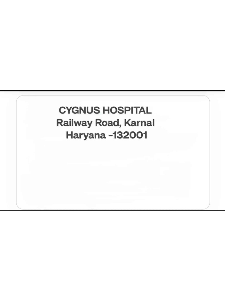 Cashless Hospital List of Karnal | PDF
