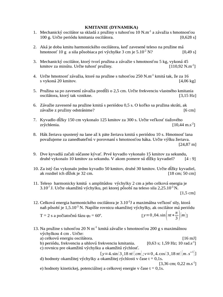 príklady fyzika | PDF