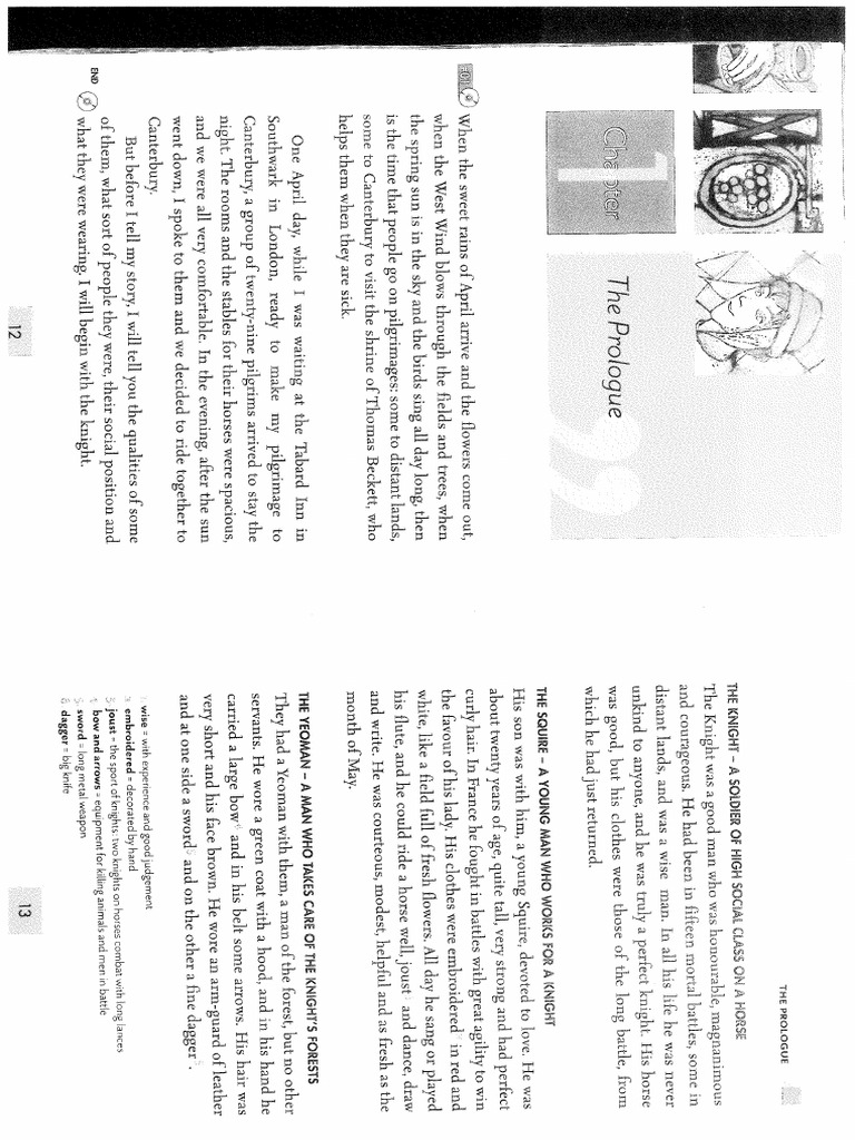 The Canterbury Tales, Prologue, Simplified | PDF