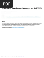 Understanding Storage Sections in SAP EWM | PDF | Warehouse | Information