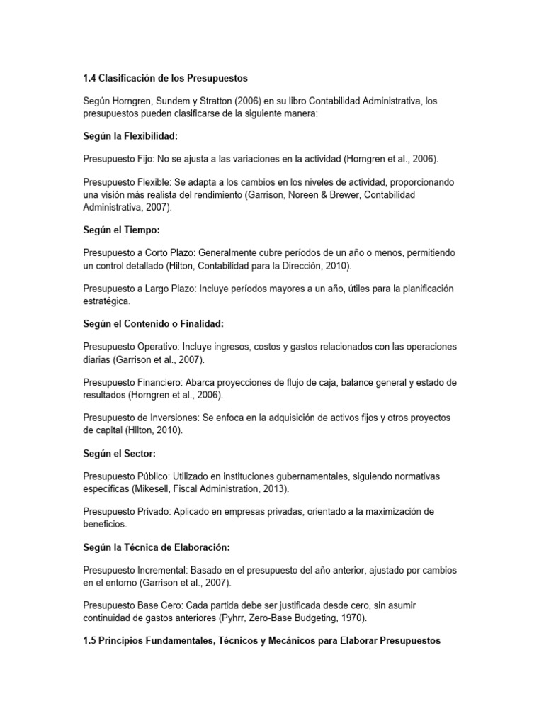 Tema 1. Aspectos Fundamentales Sobre Los Presupuestos. | PDF | Presupuesto | Business