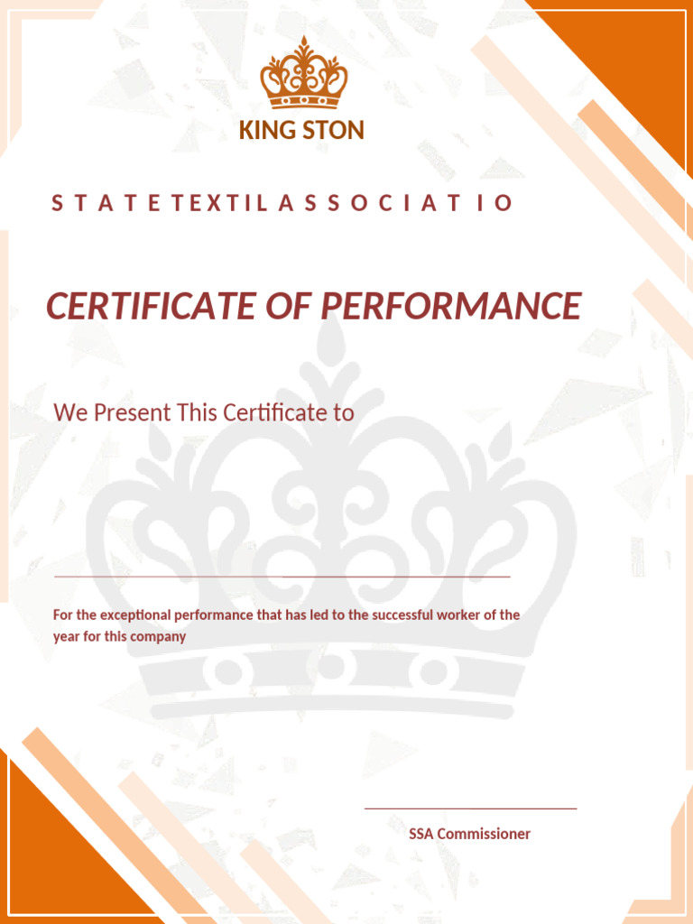 Performance Certificate-WPS Office | PDF