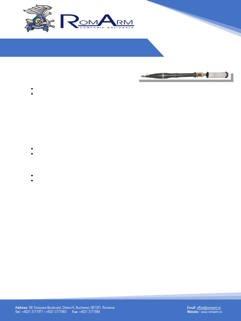 55 Datasheet Pg 9v Antitank Round | PDF
