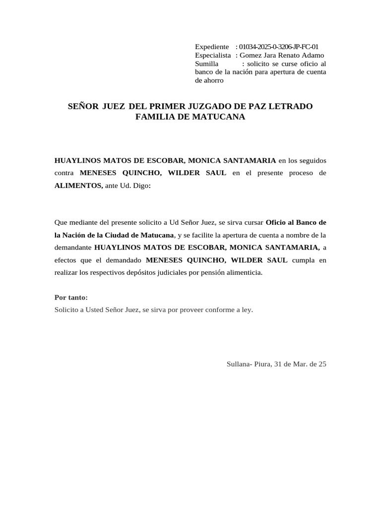 Señora Monica Apertura de Cuenta2 | PDF