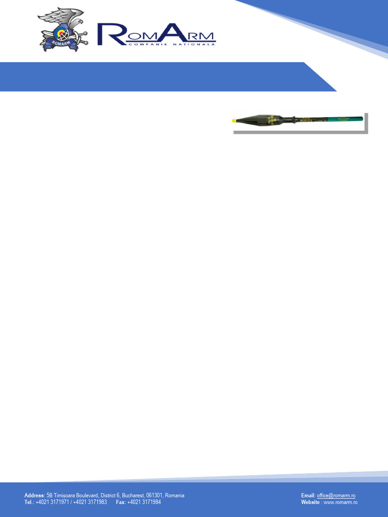 50 - Datasheet PG 7VLR HEAT FOR RPG 7 LAUNCHER | PDF